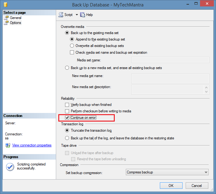 Fix ‘SQL Backup Detected Corruption in the Database Log’ Error Fix ‘SQL Backup Detected Corruption in the Database Log’ Error
